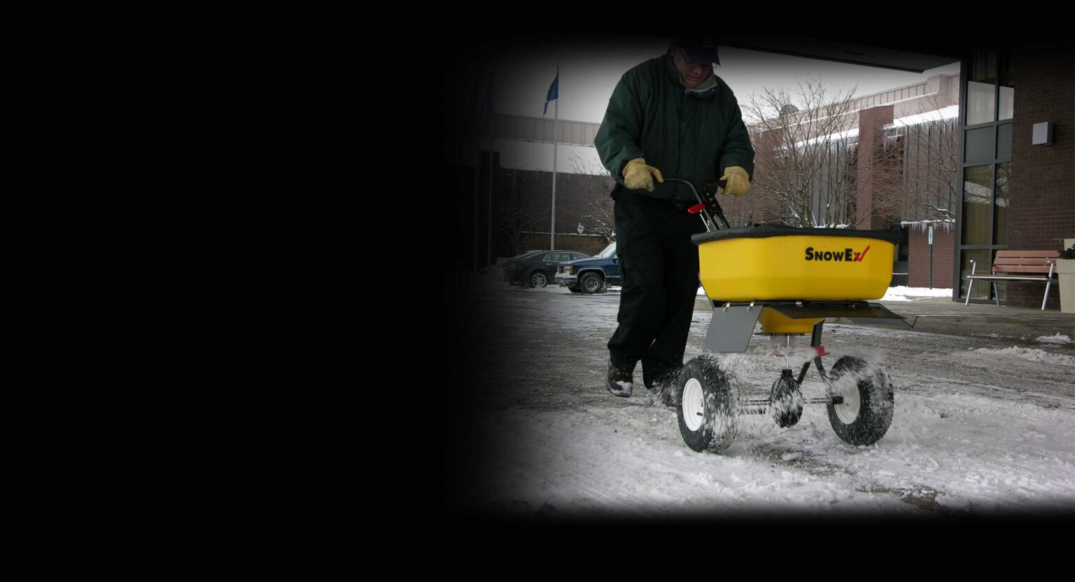 Walk-Behind Broadcast Salt Spreaders | SnowEx®