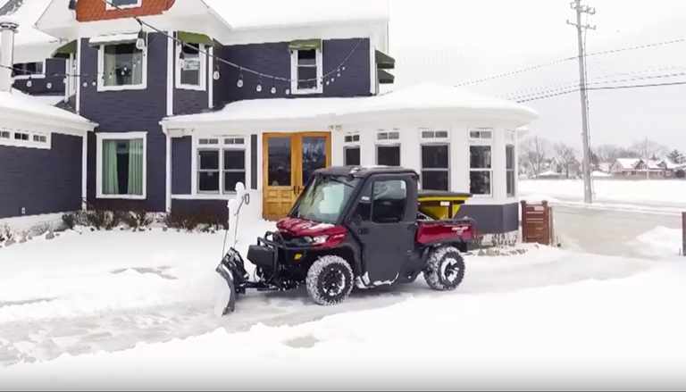 Heavy-Duty UTV & Compact Tractor V-Plow | SnowEx®