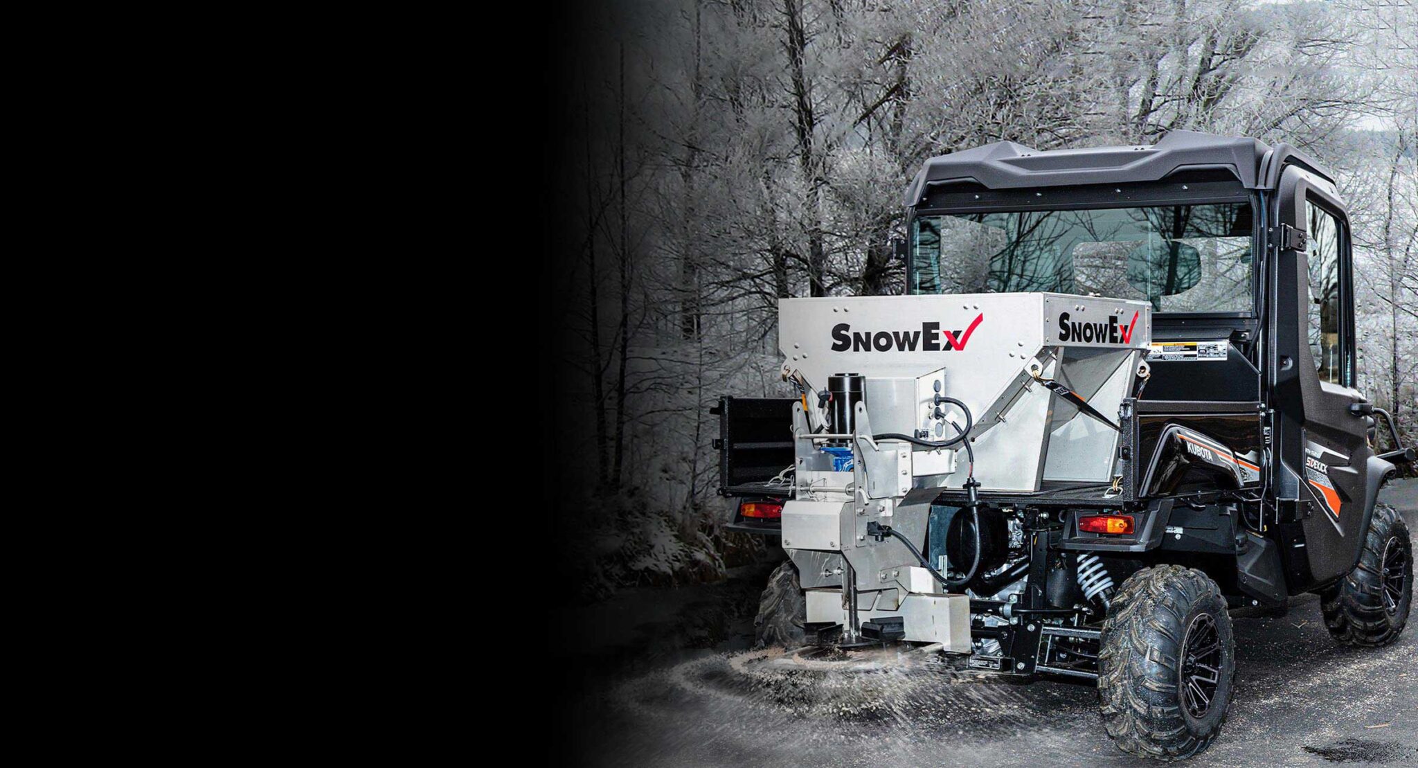 HELIXX™ UTV Stainless Steel Hopper Spreader | SnowEx®