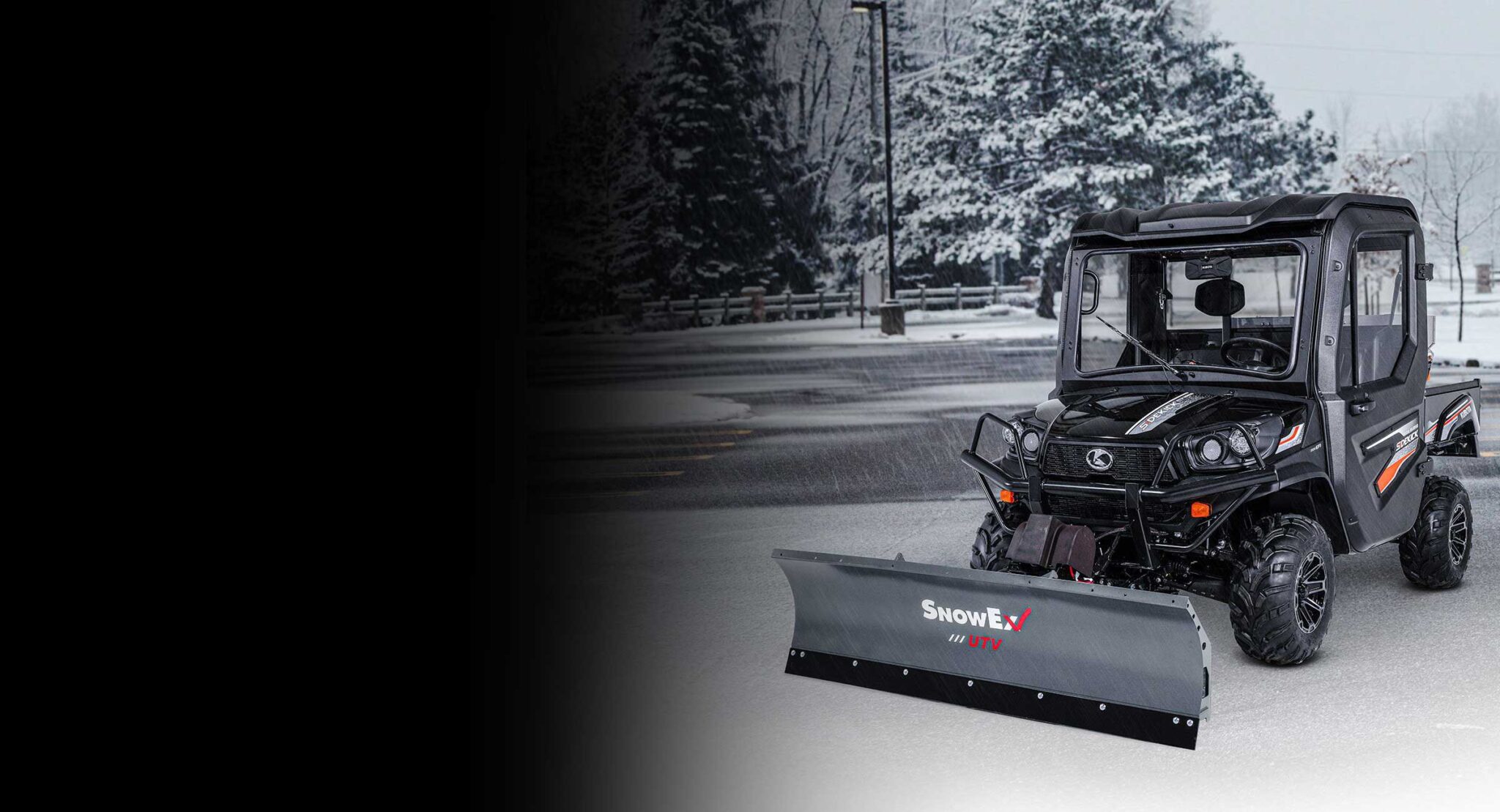 Mid-Duty UTV Straight Blade Snowplow | SnowEx®