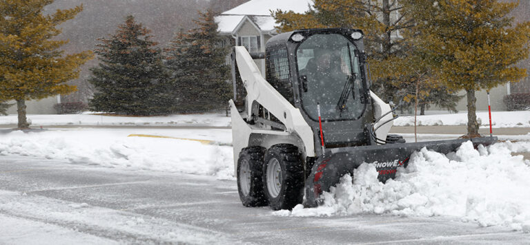 Skid-Steer Snow Plows | Straight Blade Attachments | SnowEx®