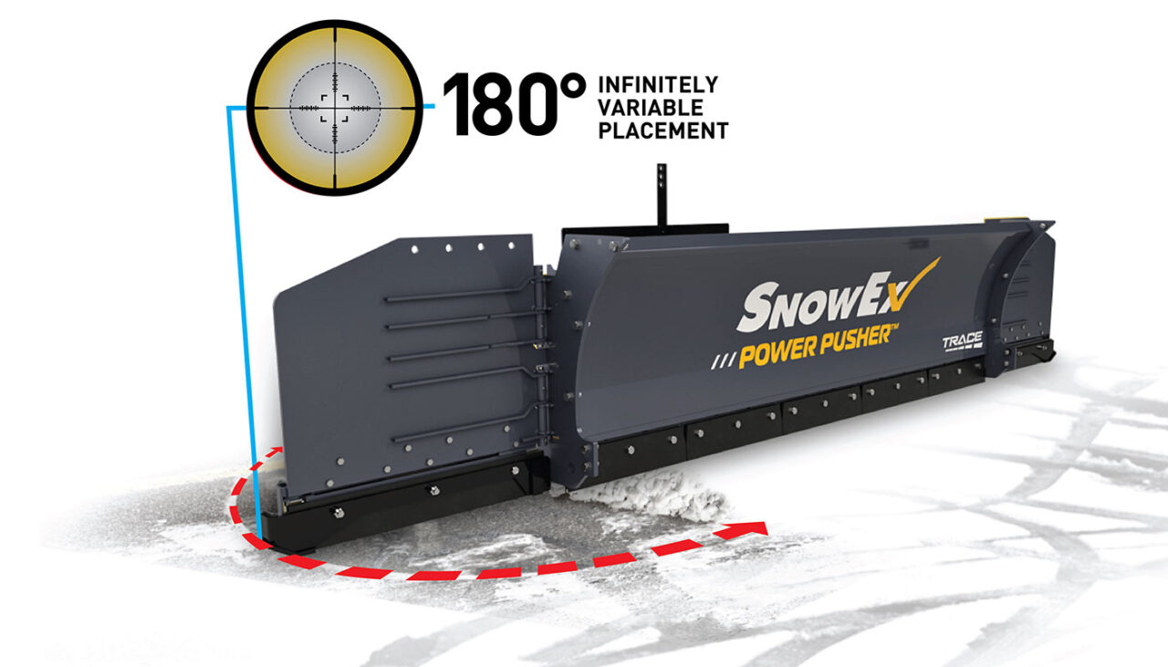 POWER PUSHER PRO Hydraulic-Wing Pusher Plow | SnowEx®