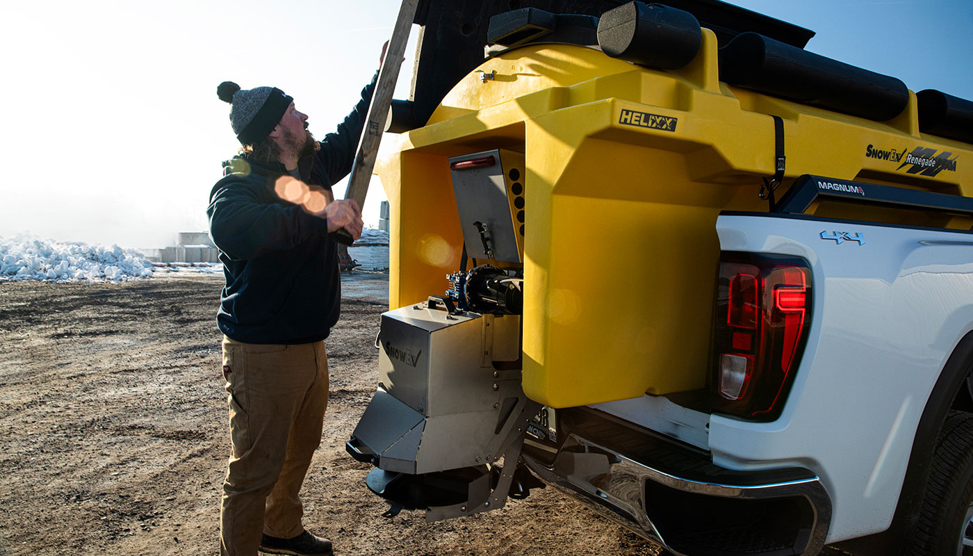 Renegade™ Poly Hopper Spreader | SnowEx®